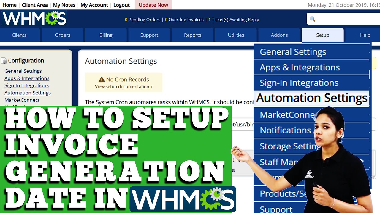 HOW TO SETUP INVOICE GENERATION DATE IN WHMCS? [STEP BY STEP]☑️ - YouTube