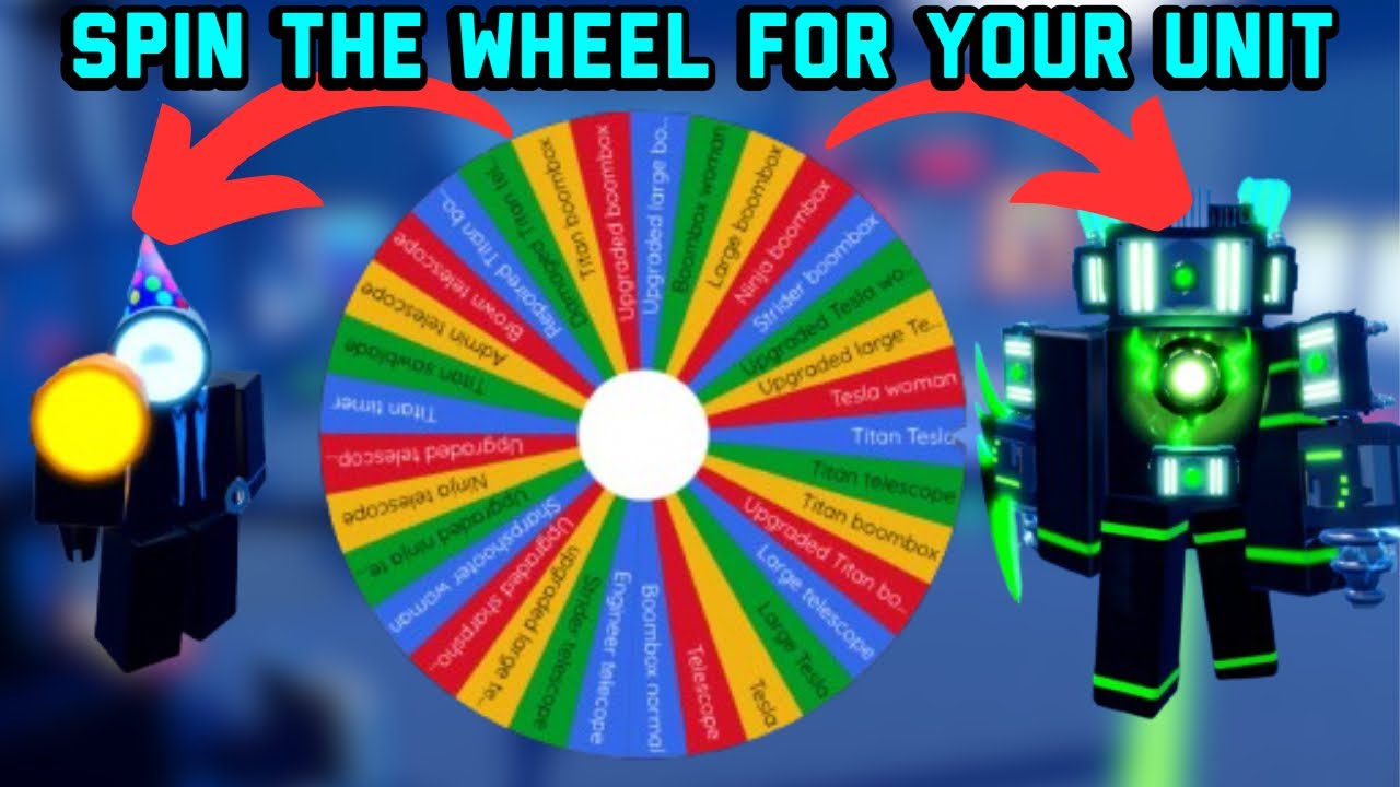 Spin the wheel for your unit in super box siege defense Roblox - YouTube