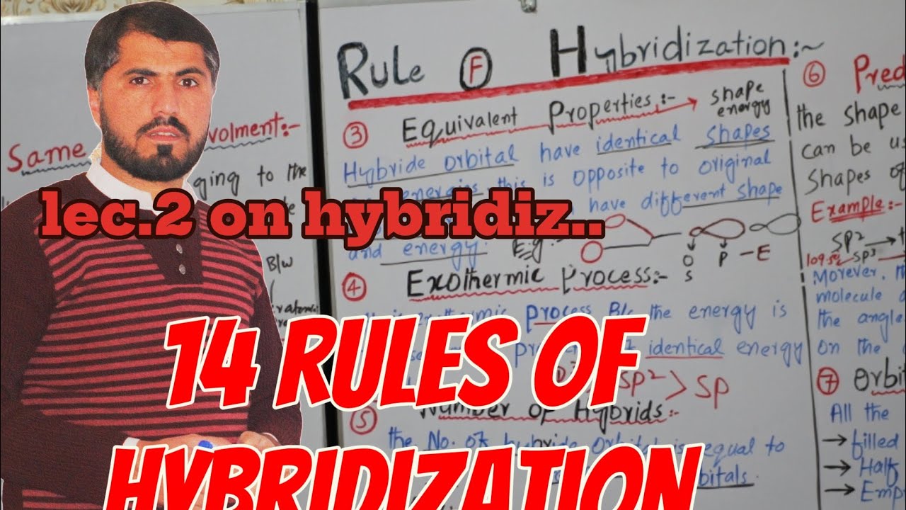 11 class chemistry, hybridization rule, 14 rules of hybridization ...
