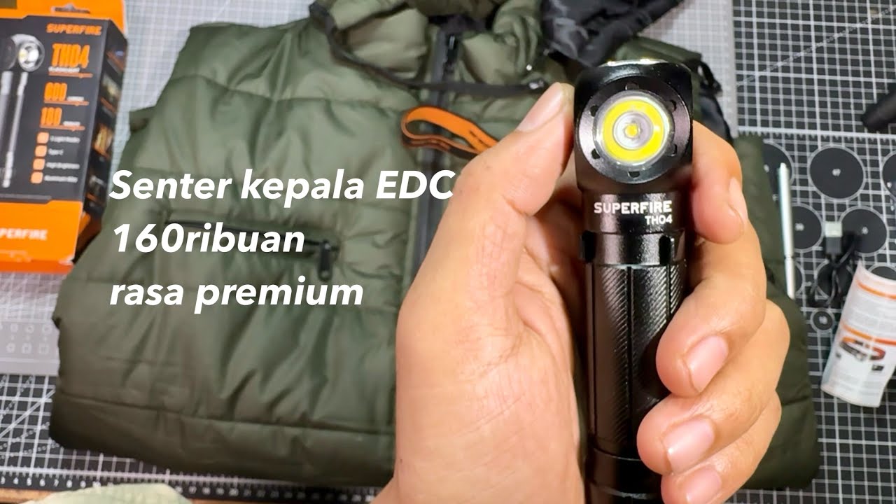 Superfire TH04 senter kepala magnetic cocok untuk bawaan harian - YouTube