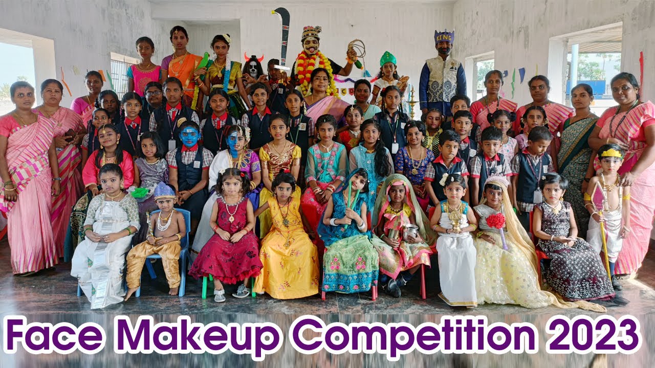 SSV Schools - Face Makeup Competition 2023 - YouTube