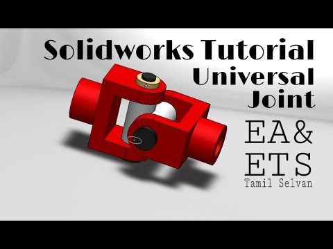 Universal joint designing using Solidworks / EA ETS - YouTube