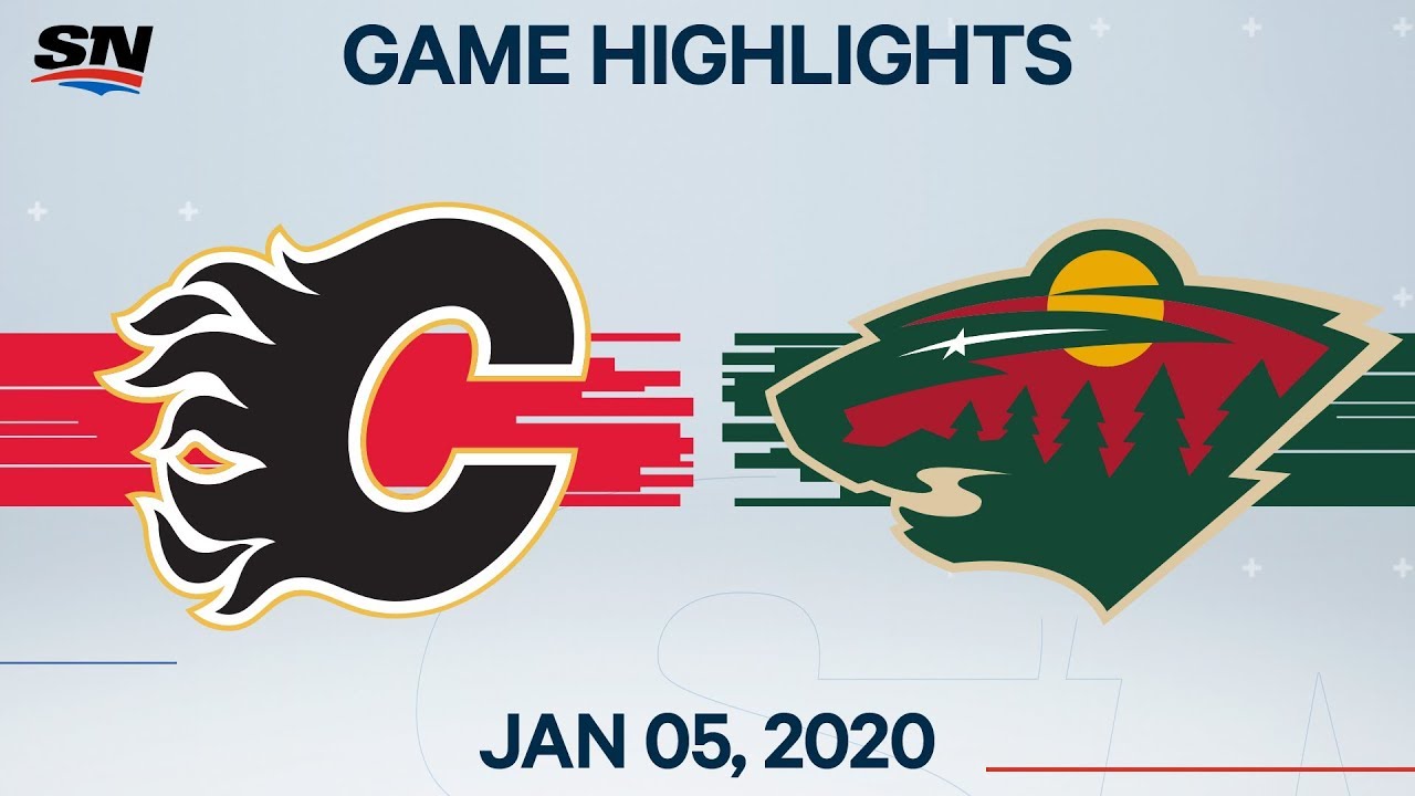 NHL Highlights | Flames vs Wild – Jan. 5, 2020 - YouTube