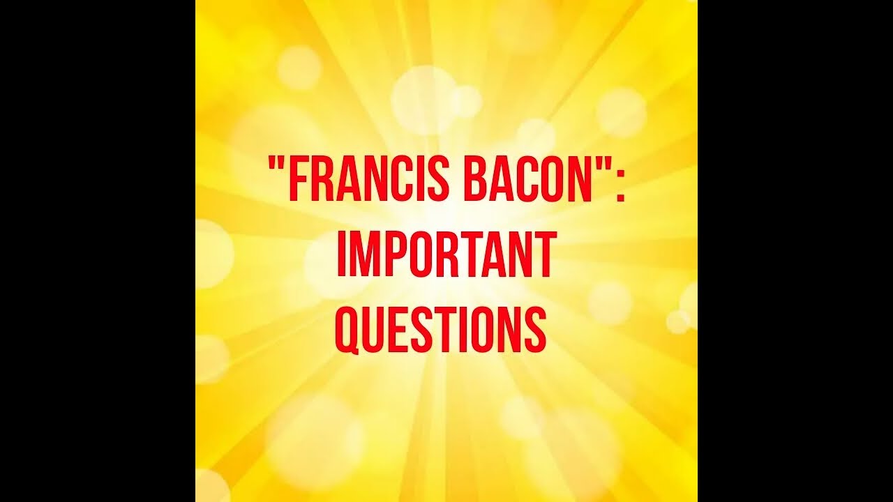 FRANCIS BACON | ESSAYS | OF STUDIES - YouTube
