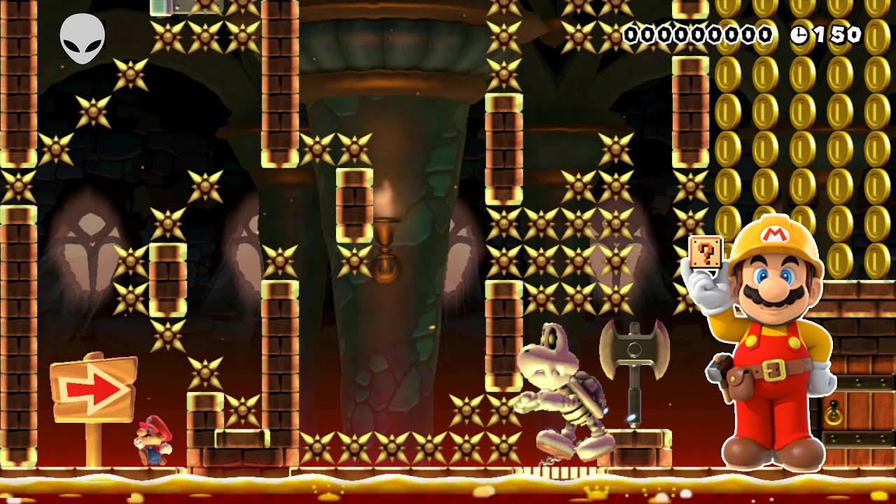 RETO: action skill MARIO mini - SUPER MARIO MAKER - YouTube