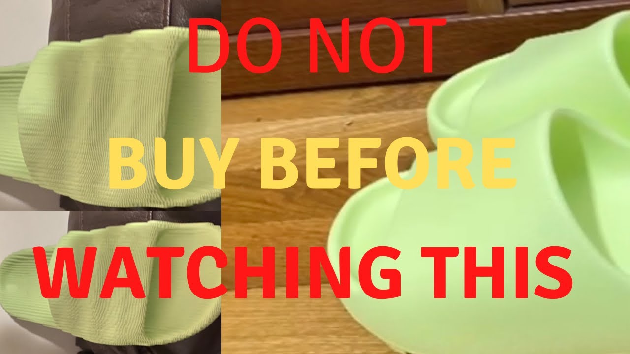 Do Not Buy Adilette Slides 22 VS Yeezy Slides Review #slide - YouTube
