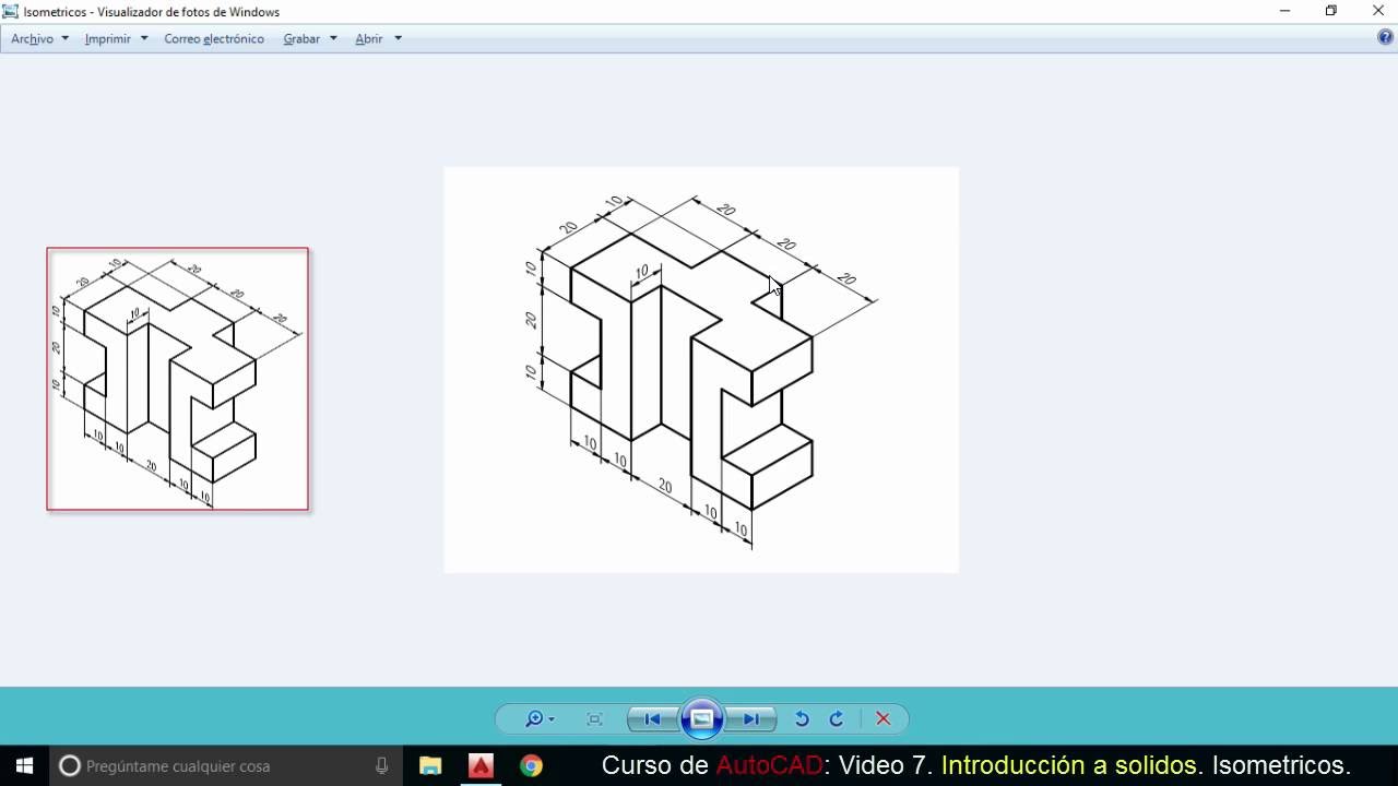 Introducción a sólidos y 3D. Isometricos. - YouTube