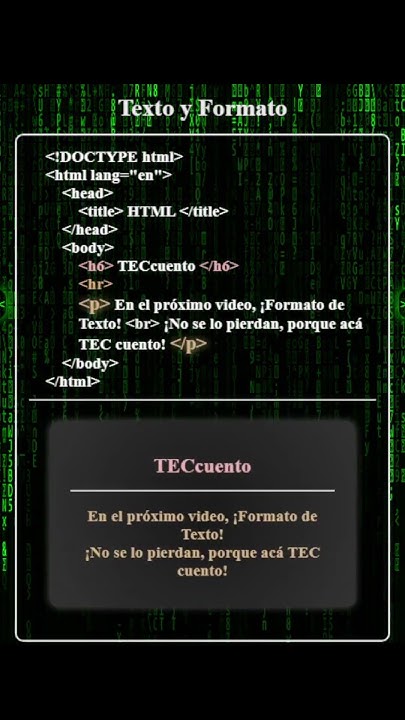 Texto y Formato: Etiquetas de Texto #TECcuento #html #css #javascript #tutorial #programacion ...