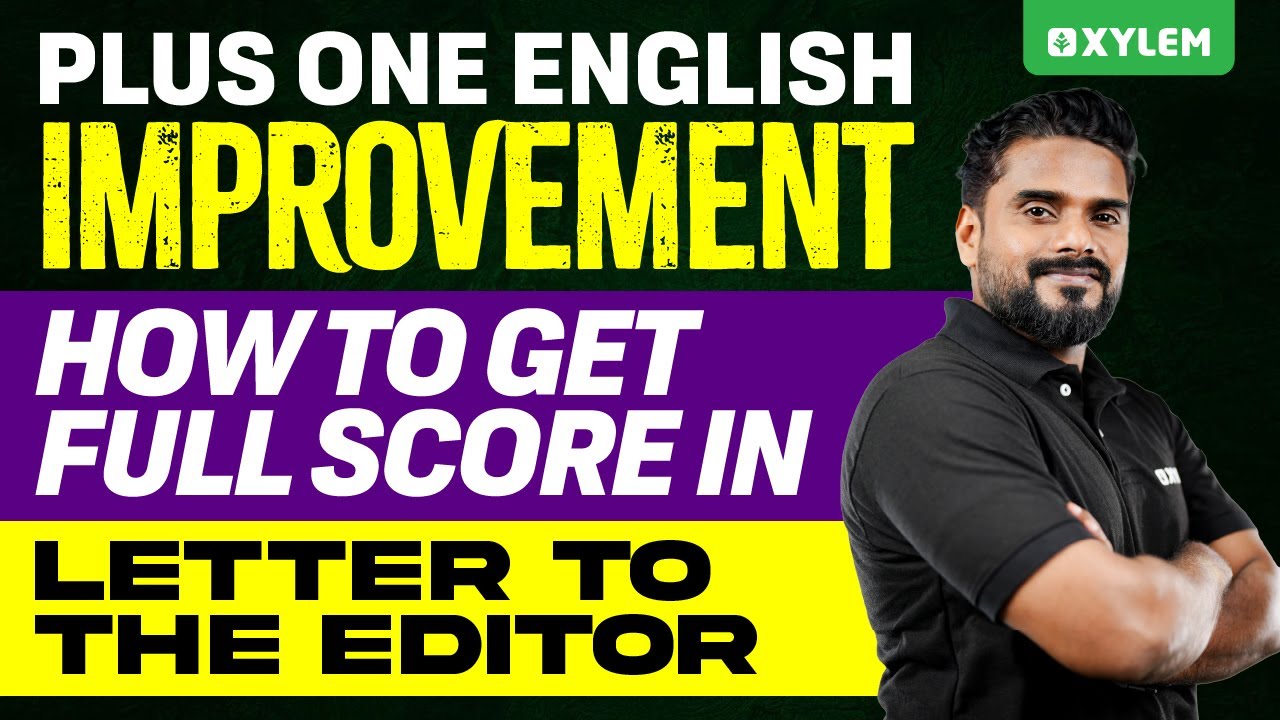 Plus One English Improvement - How to Get Full Score in Letter to the ...