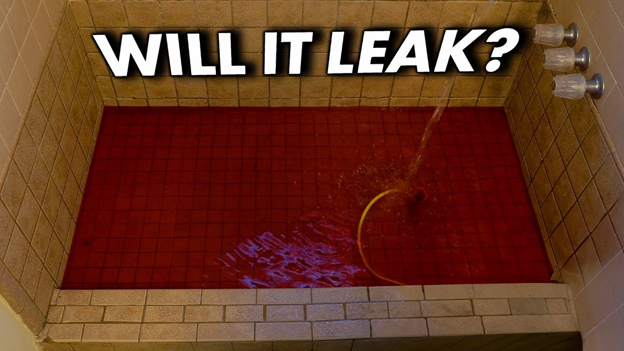 Real Plumber Step by Step Shower Pan Test - YouTube