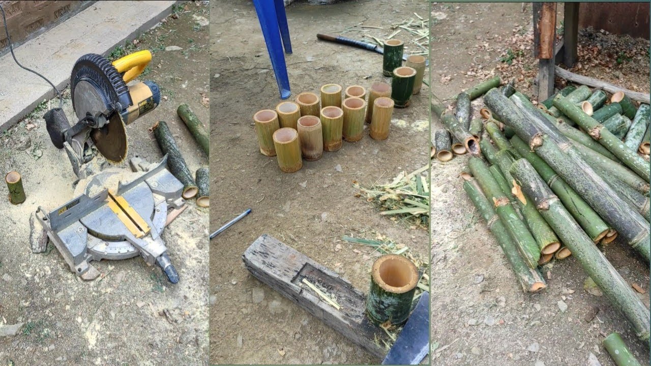 Making Bamboo cups for Ngada festival (Rengma Tribe ) - YouTube