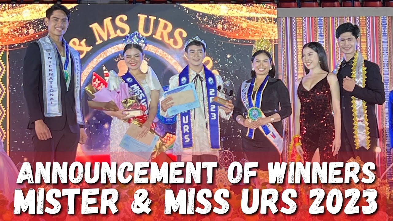 MISTER AND MISS URS 2023 ANNOUNCEMENT OF WINNERS | PAGEANT MAG ...