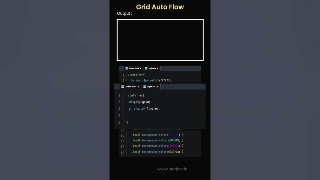 CSS Grid Auto Flow Tutor Joe's - YouTube