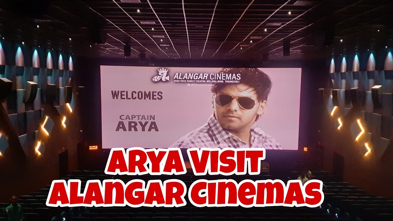 Alangar Cinemasக்கு வருகை தந்த நடிகர் Arya | Captain Movie | Vanakkam ...
