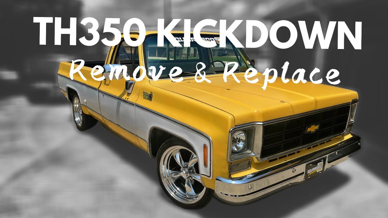 Replacing Seized TH350 Kickdown Cable - YouTube