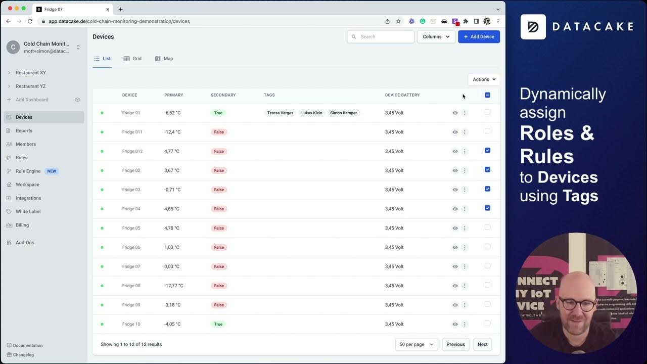 Implement On-Call Automation with #Datacake: Assign Alerts & Rules Using Tags for #iot Devices ...