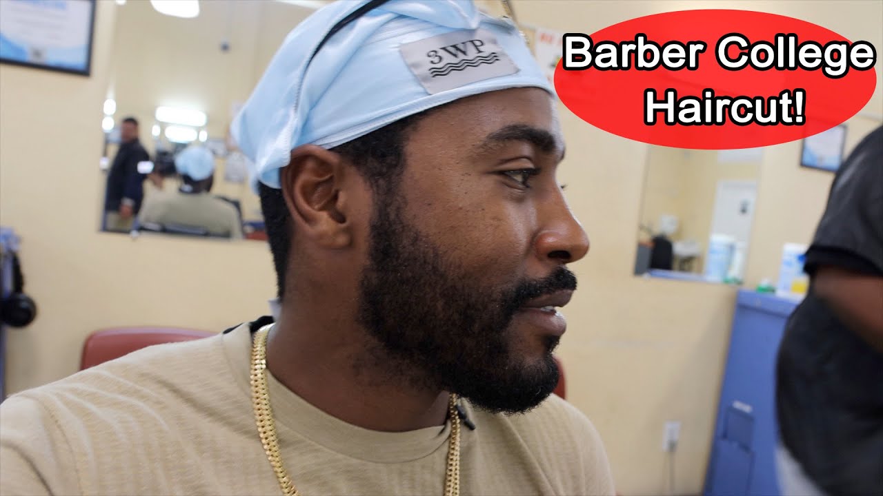 First Haircut at a Barber College; Support the Students! - YouTube