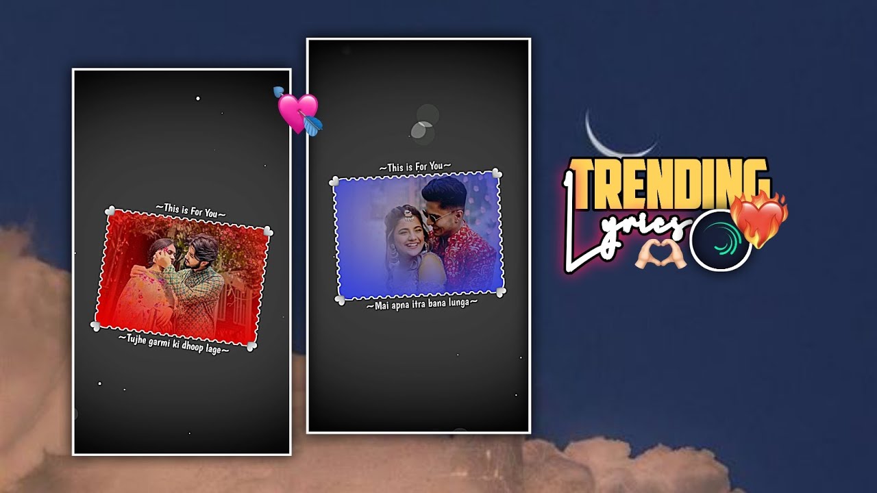 Trending Lyrics Vedio Alight motion 🌙👀 xml full Preset Link In ...