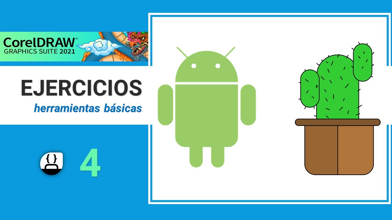 CorelDraw 2021 | Ejercicios | Herramientas rectángulo, elipse, polígono, selección y formas ...