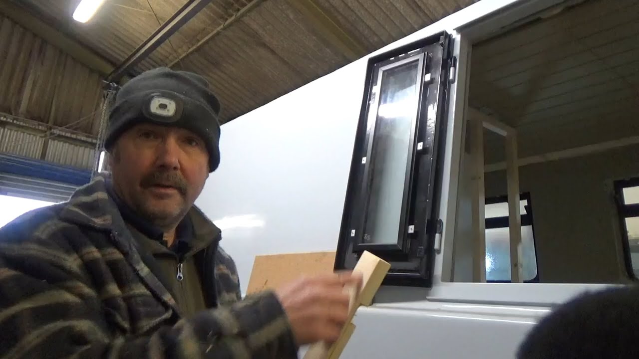 Narrowboat Build How To Frame A Duck hatch With Timber - YouTube