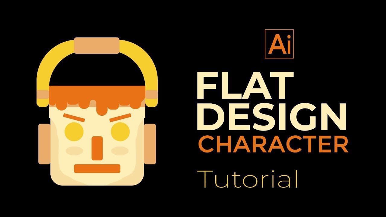 Flat Design Tutorial How To Design Flat Character in Adobe Illustrator ...