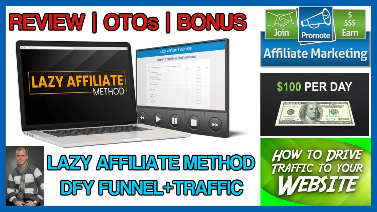 Lazy affiliate method review and free traffic bonuses - YouTube