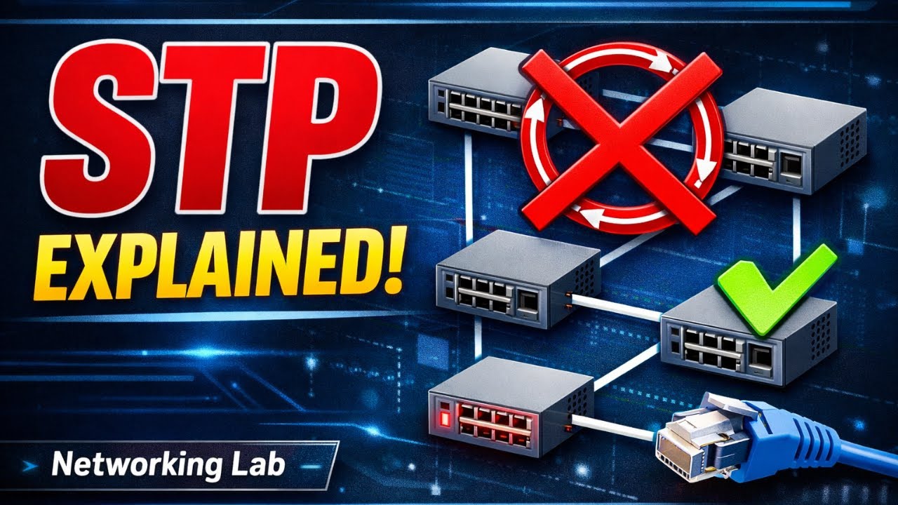 Day 67 CCNA | Spanning Tree Protocol (STP) Explained | Network Loop ...