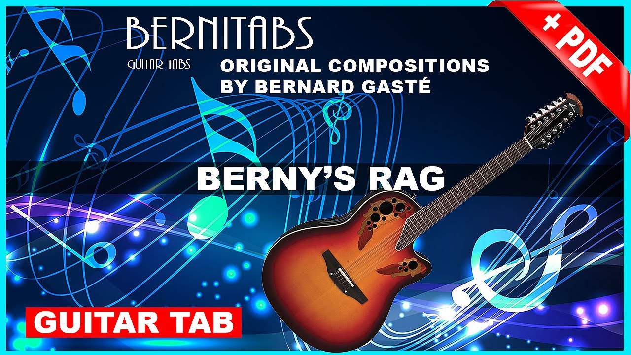 🎸Berny's Rag - Guitar tab + pdf - YouTube