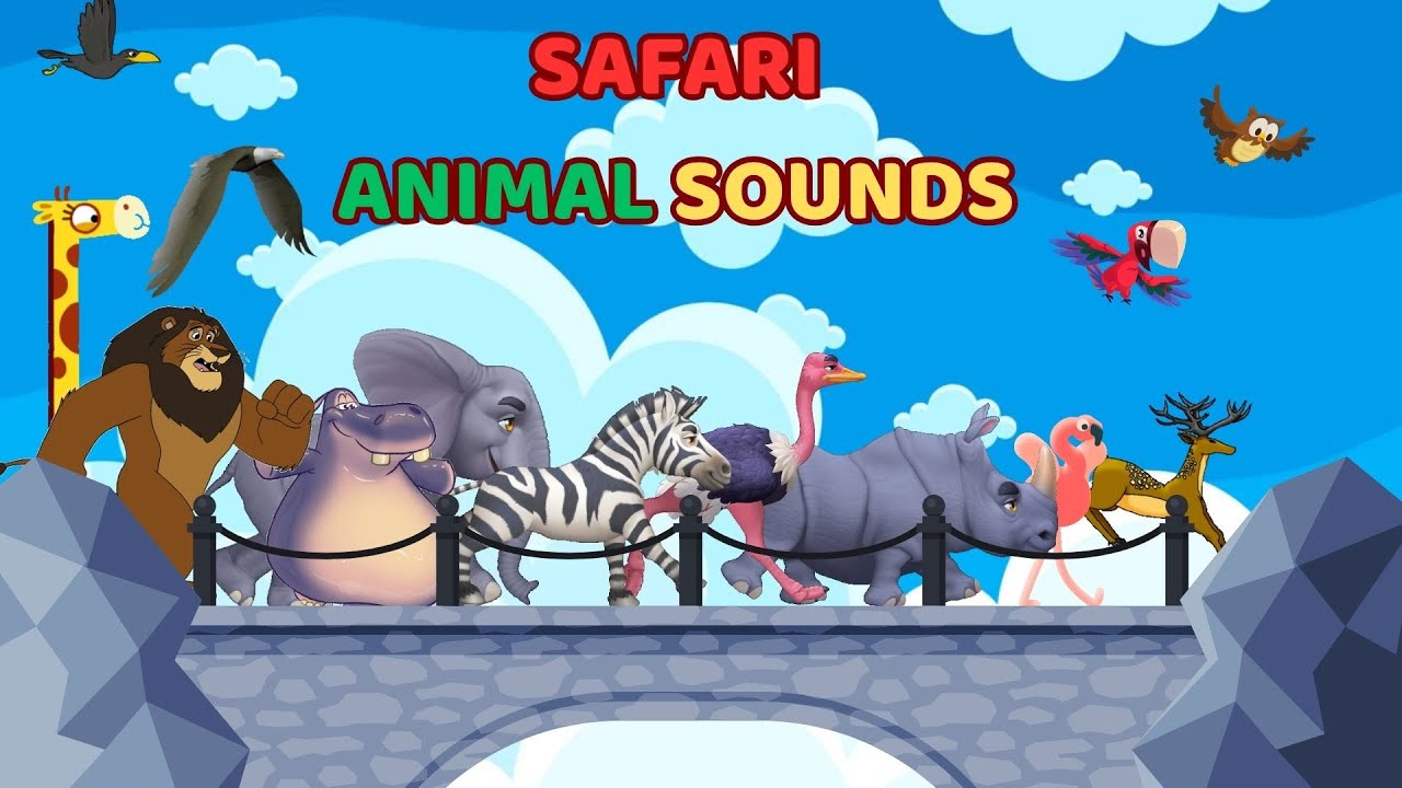 Safari Animal Sounds Song N2T8 | Animal Sounds Song Nursery Rhymes ...
