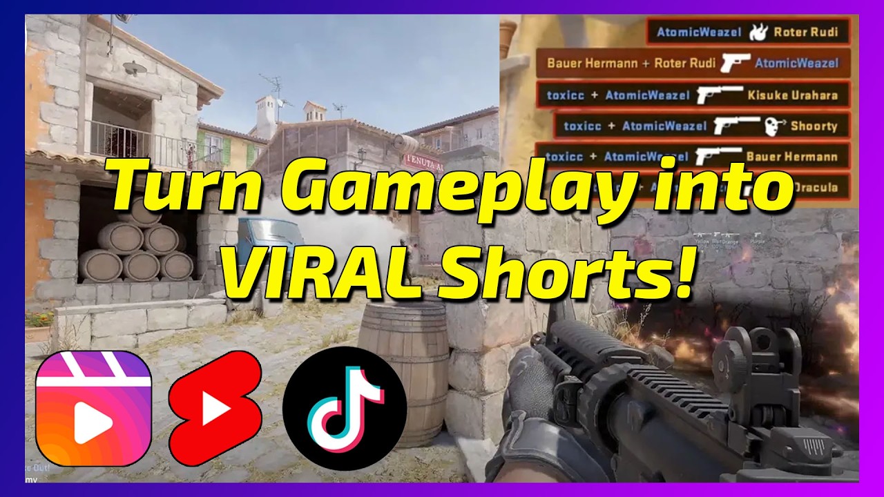 Making Viral Reels Shorts and TikToks from Video Game Clips - YouTube