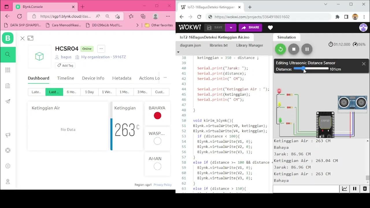 simulasi iot menggunakan wokwi dan blynk - YouTube