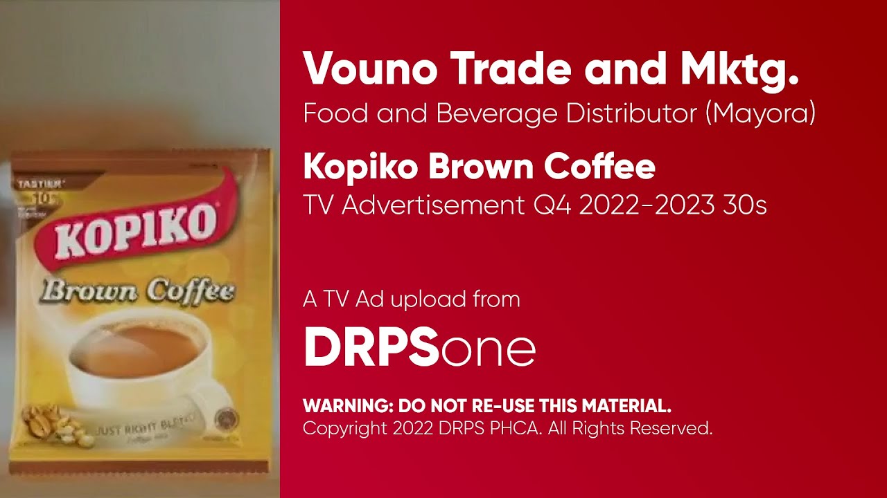 Kopiko Brown Coffee TV Ad Q4 2022-2023 30s (Philippines) - YouTube