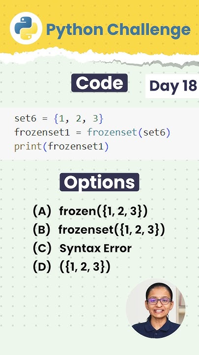 Python Frozenset() Tutorial | Python Challenge Day 18 - YouTube