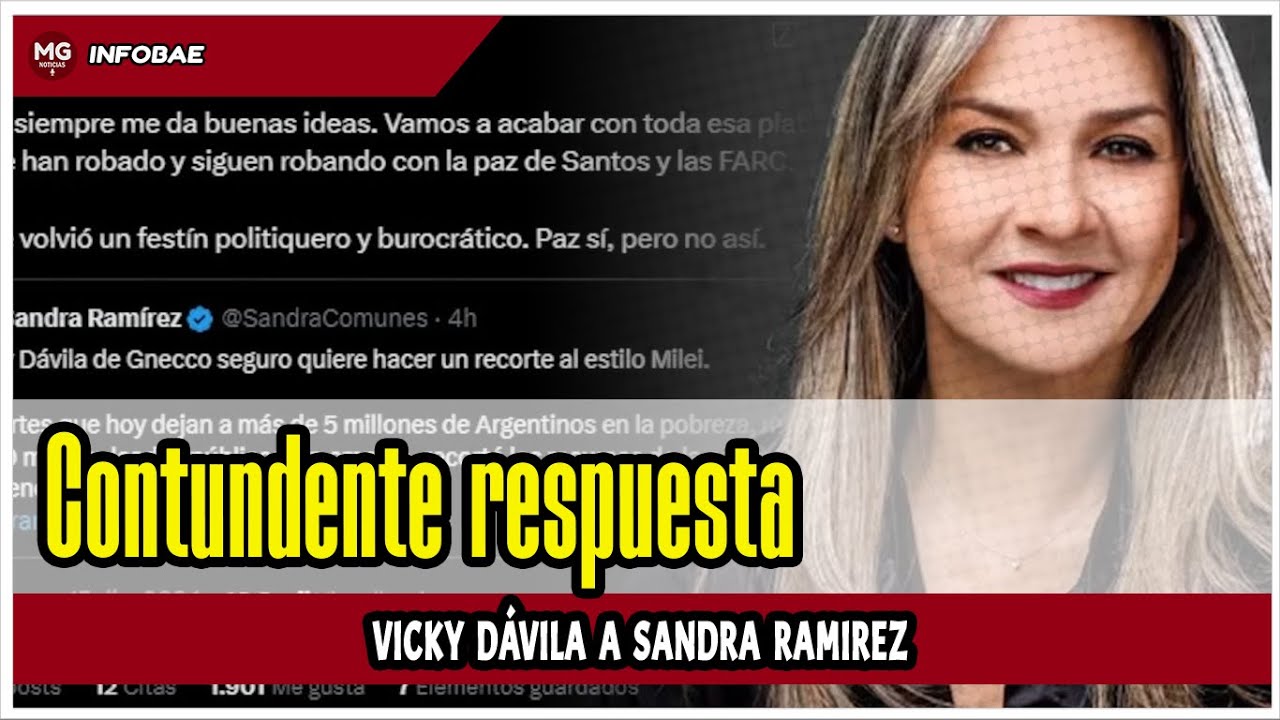 CONTUNDENTE RESPUESTA VICKY DÁVILA A SANDRA RAMIREZ 📢 Paz sí, pero no ...