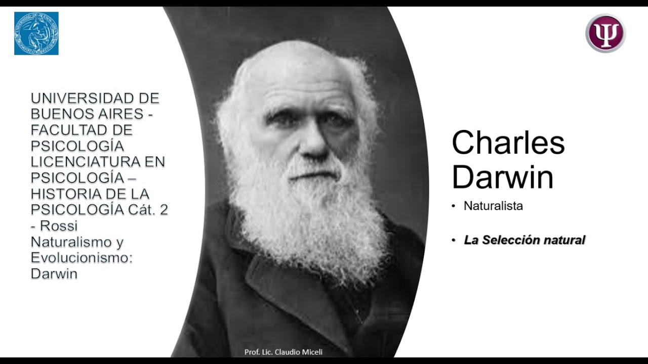 Claudio Miceli Historia de la Psico 2 4to teórico DARWIN - YouTube