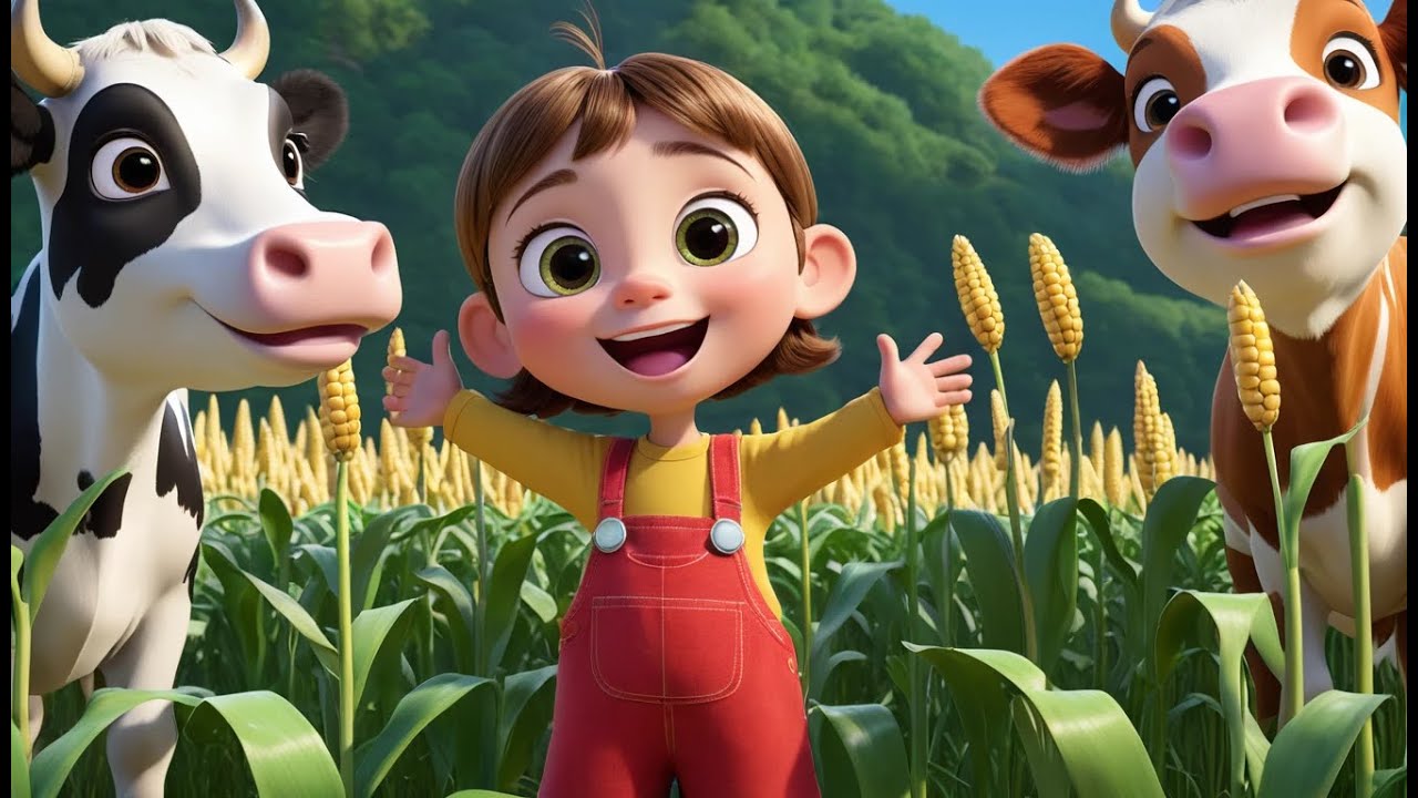 The Cows in the Cornfield Rhyme Song | Popular Nursery Rhyme ...