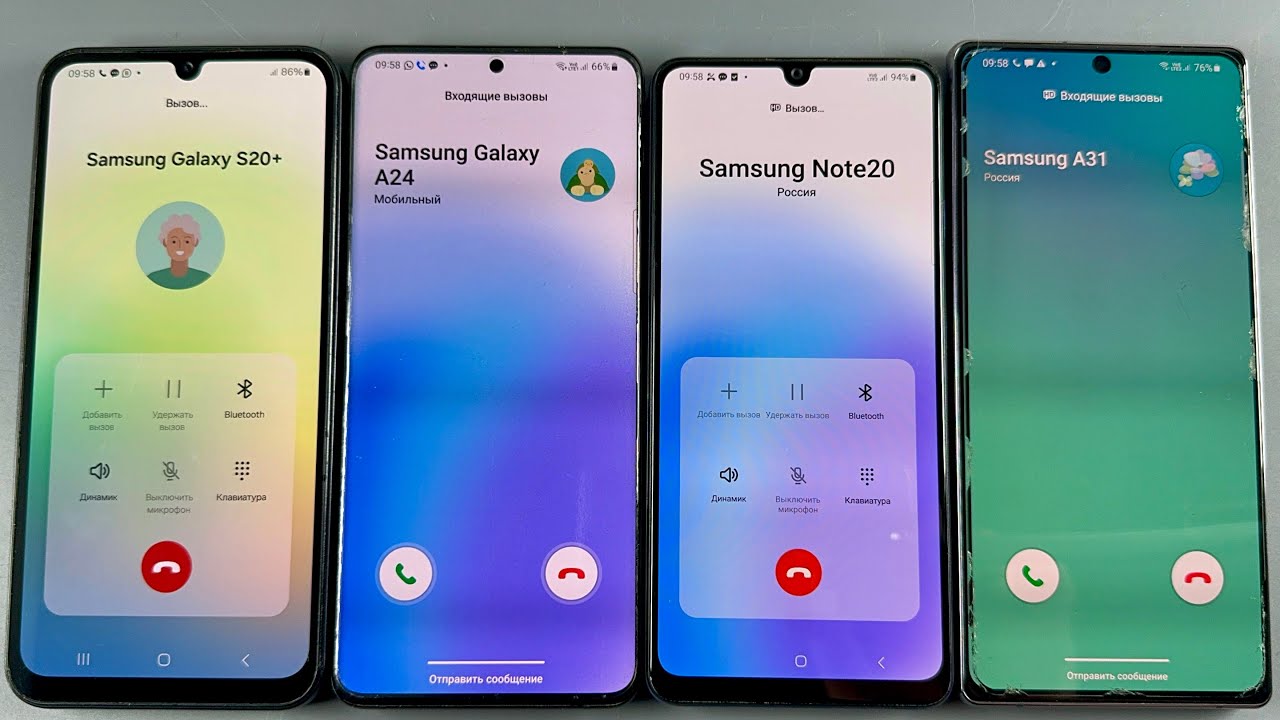 Incoming Call Samsung Galaxy A24 + Samsung Galaxy S20 Plus + Samsung ...