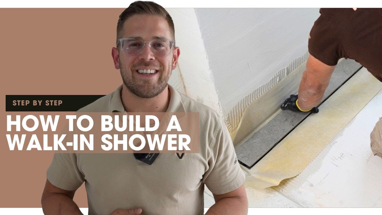How to BUILD a WALK-IN Shower (step by step) | ECODRY 50 - YouTube
