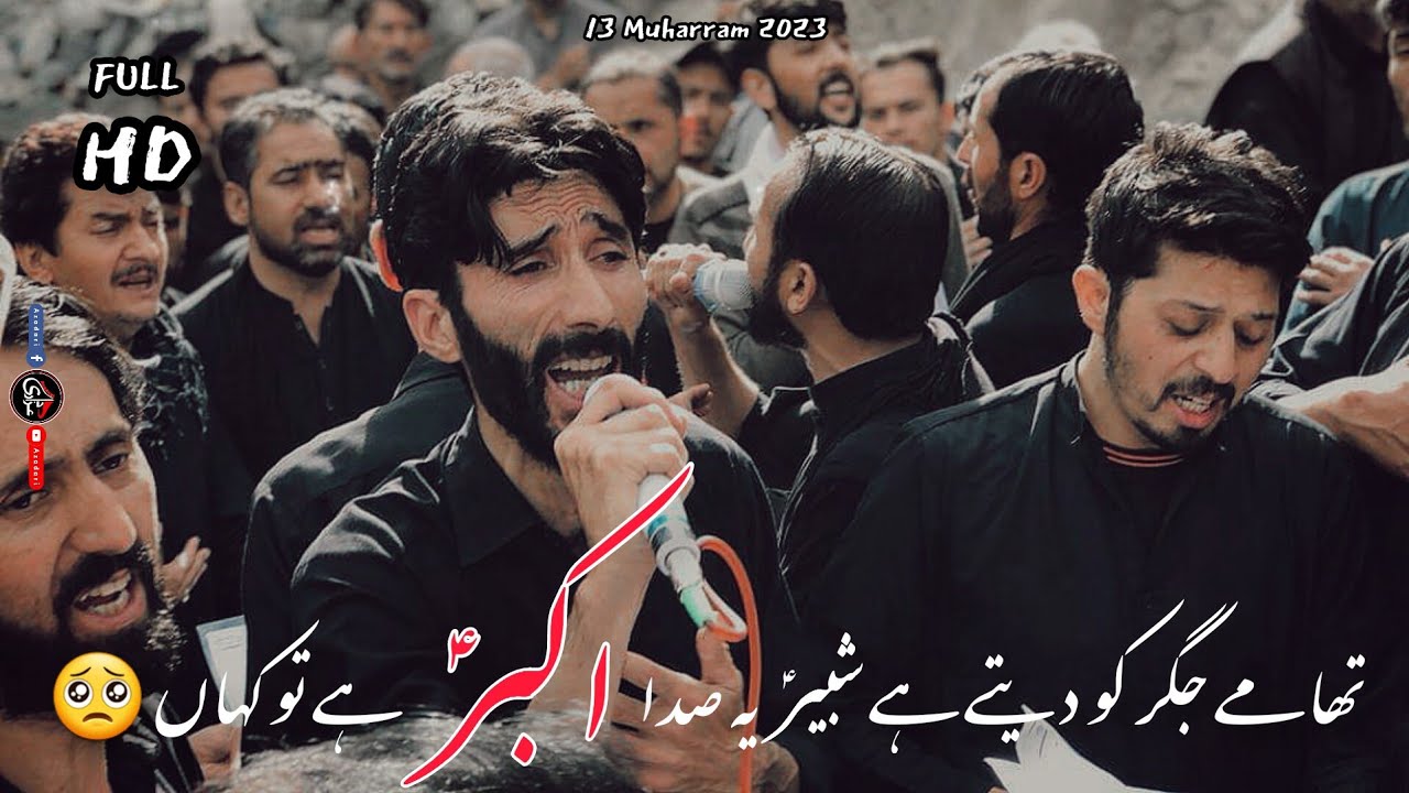 Fida Ali Baltistani | 13 Muharram Heart Touching Urdu Noha | Akbar ع ...