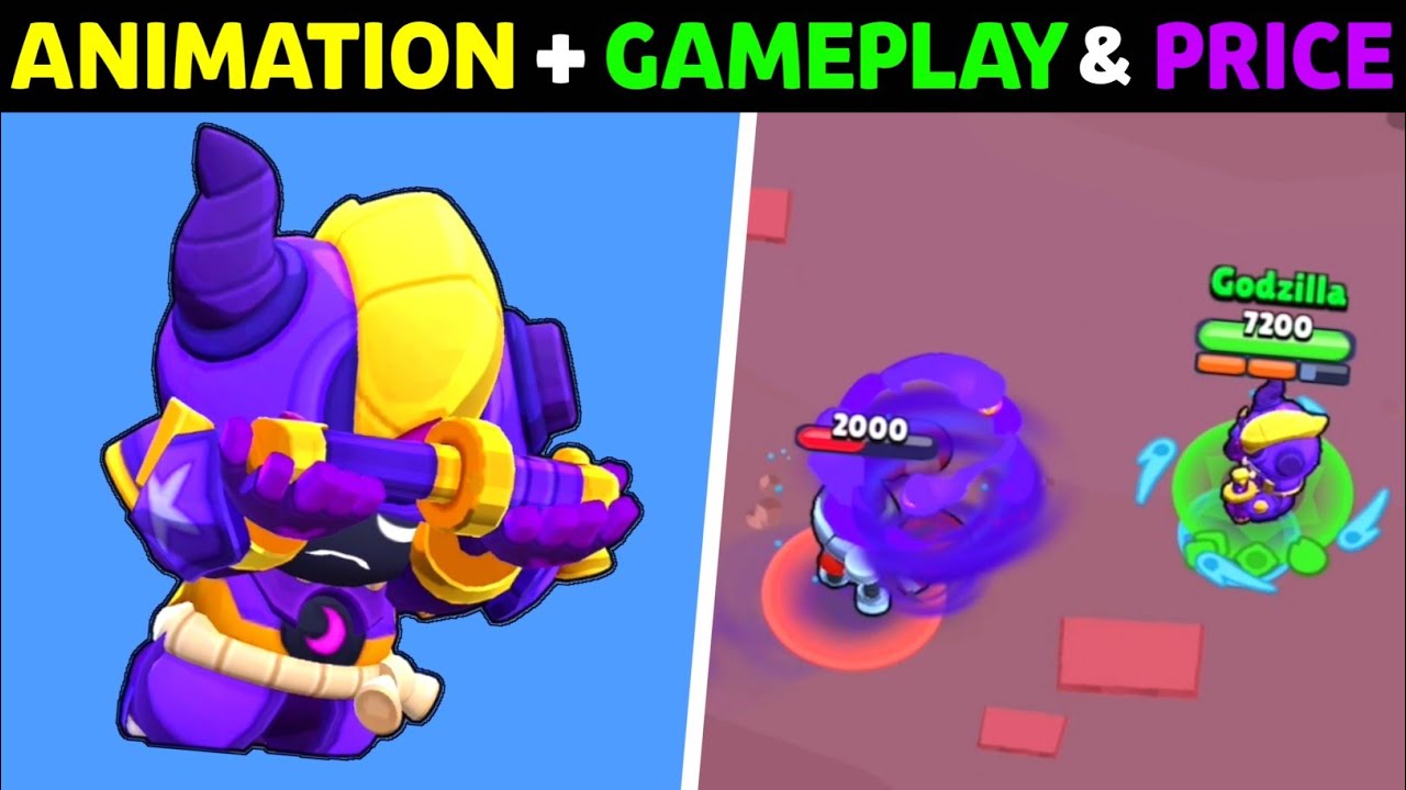 BRAWL STARS DARK SAMURAI GENE GAMEPLAY, ANIMATION, COST, PIN & PLAYER ...