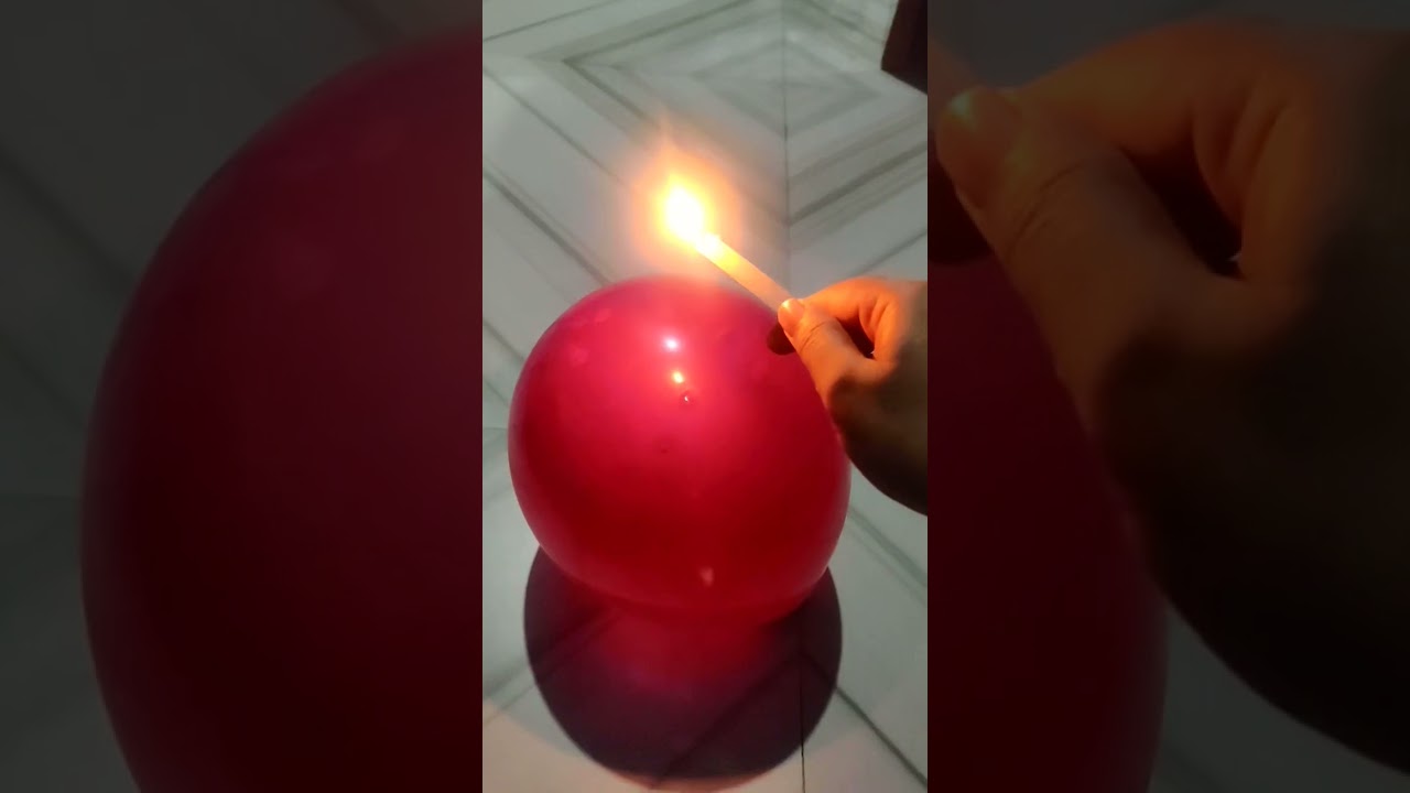 Balloon Popping with fire Experiment 🔥 Pani ne Aang Laga di#short # ...