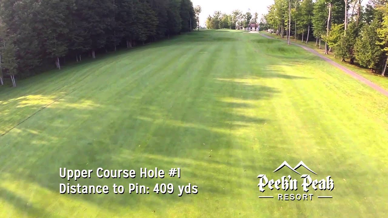 Peek'n Peak Upper Course Hole #1 - YouTube