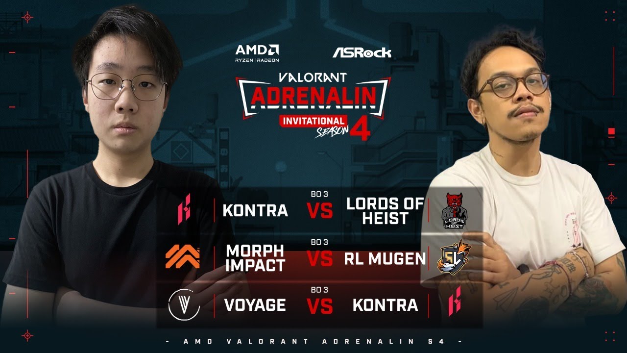 VOYAGE VS KONTRA | AMD VALORANT ADRENALIN INVITATIONAL SEASON 4 | MAIN ...