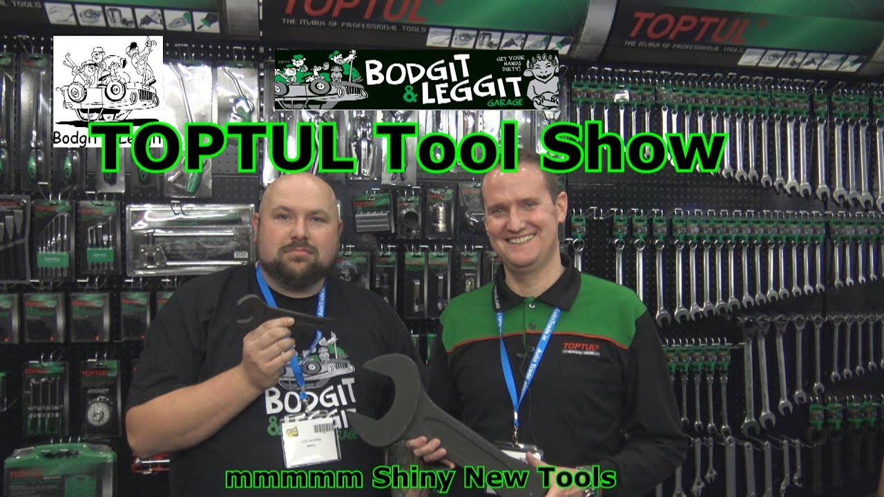 Toptul tool Expo Show Dublin 2018 Bodgit And Leggit Garage - YouTube