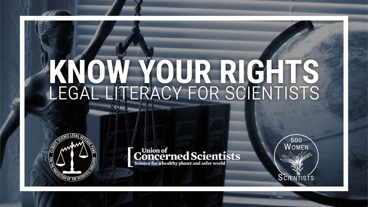 Know Your Rights: Legal Literacy for Scientists - YouTube