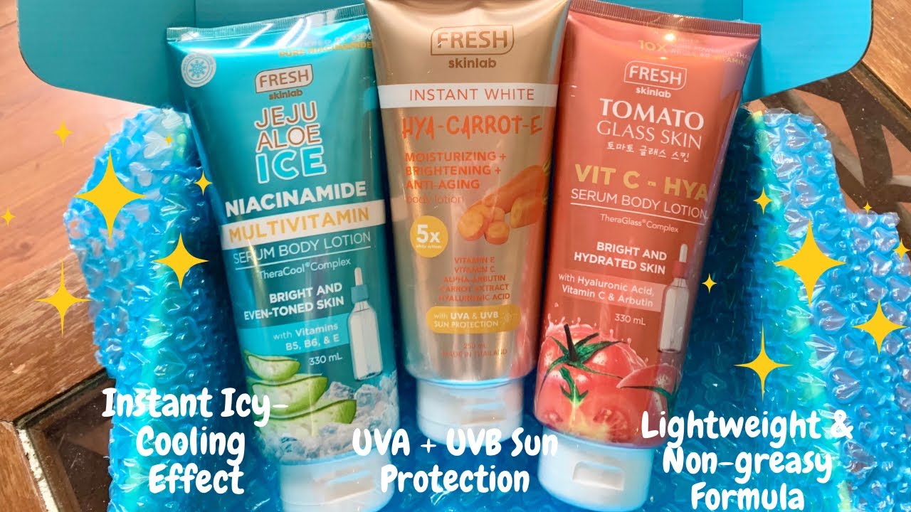 Fresh Philippines' Vitamin C Lotion, Jeju Aloe Ice Lotion and Hya ...