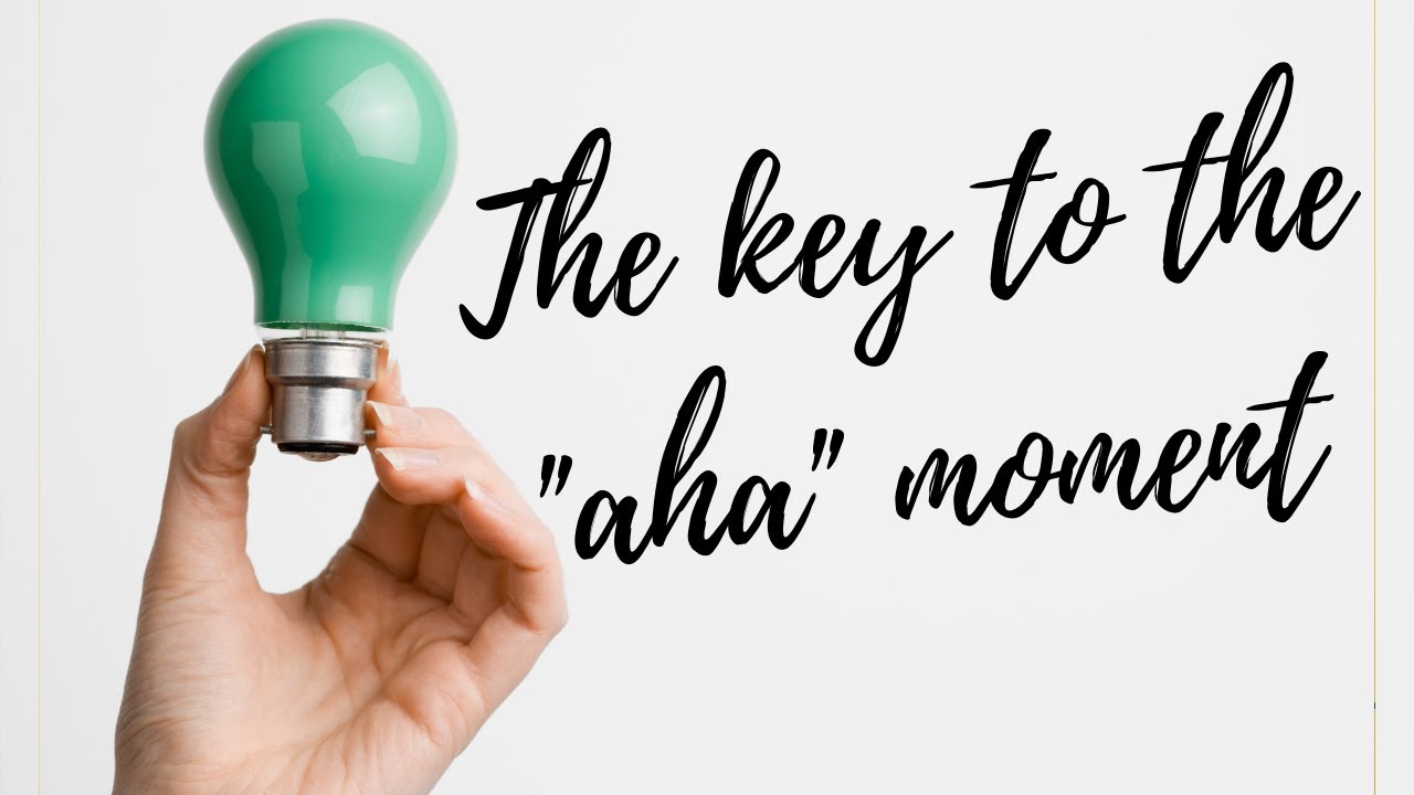 The Key to the "aha" Moment: Relaxed Alertness - YouTube