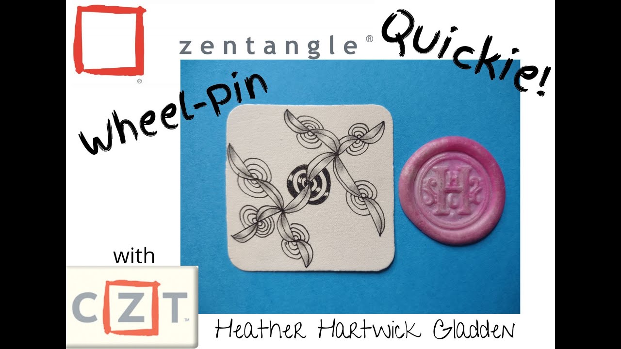 Wheel-Pin | Zentangle® Quickie - YouTube