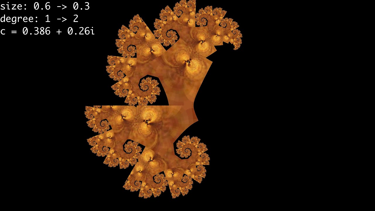 Orbit trap fractal animation - more degree variations - YouTube