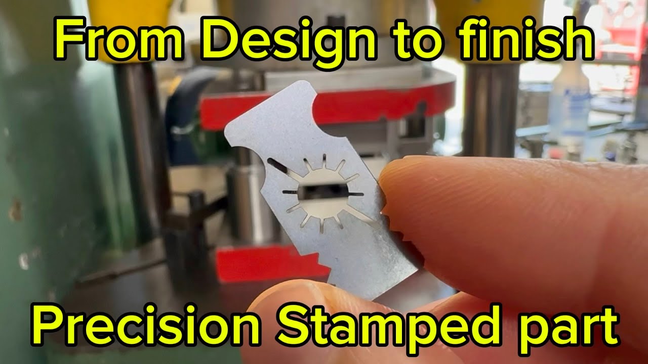 Entire process from scratch to a finished stamped part. - YouTube